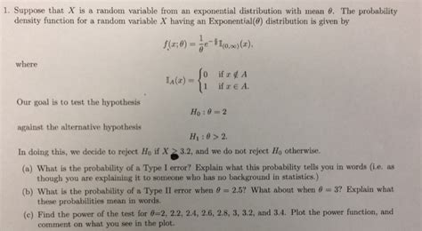 Solved Suppose That X Is A Random Variable From An