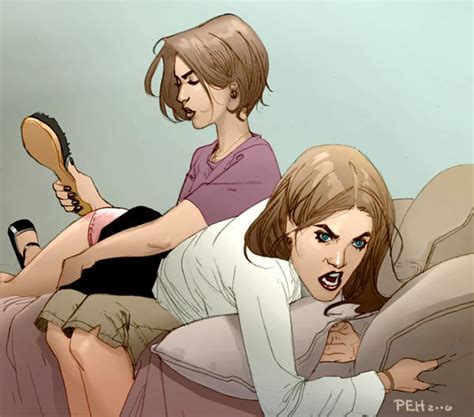 Rule 34 2girls Angry Blue Eyes Brat Couch Dress Raised For Spanking Female Femdom Femsub Hair