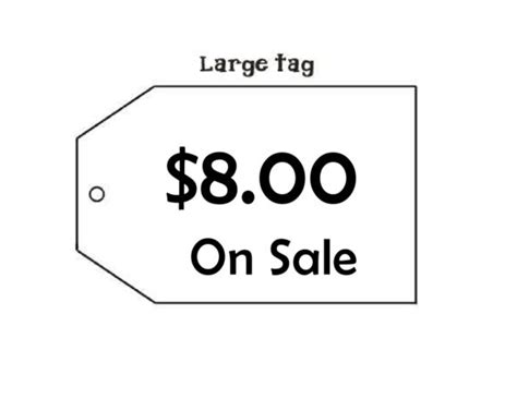 Printable Price Tag Templates