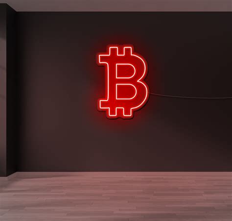 Bitcoin Neon Sign Bitcoin Cryptocurrency Led Sign The Neon Factory
