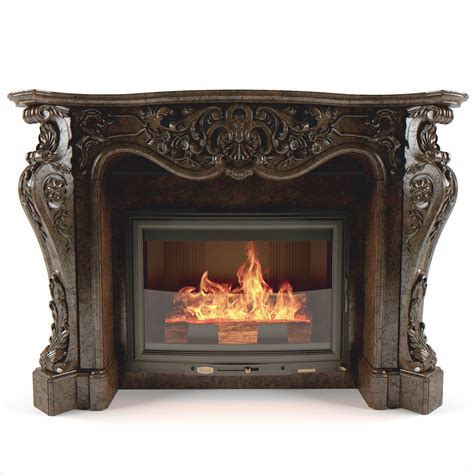 Fireplace Classic 3d Model 5 Max Gltf Usdz Free3d