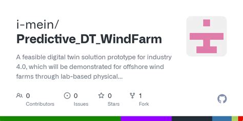 Github I Meinpredictivedtwindfarm A Feasible Digital Twin
