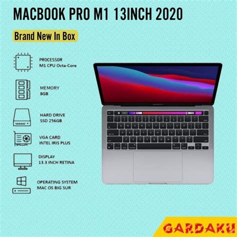 Jual Macbook Pro 2020 13 Inch M1 8Gb Chip 8 Core Cpu 8 Core Gpu 256Gb Myd82 Shopee Indonesia