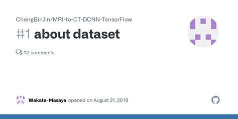 About Dataset Issue ChengBinJin MRI To CT DCNN TensorFlow GitHub