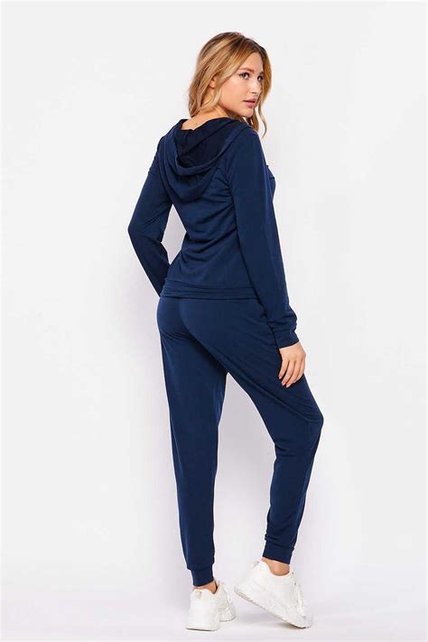 Wholesale 2 Piece French Terry Joggers And Hoodie Set Leggings