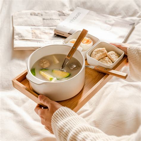 바보사랑 1인 혼밥 그릇 플레이팅 도자기 식기 트레이 4p세트 위시버킷