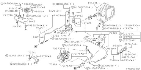 73732fa110 Hvac Pressure Switch Genuine Subaru Part