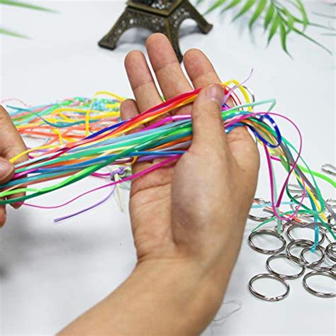 Gimp Scoubidou Strings Plastic Lacing Cord With Snap Clip Hooks And