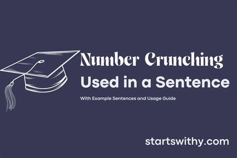 Number Crunching In A Sentence Examples 21 Ways To Use Number Crunching