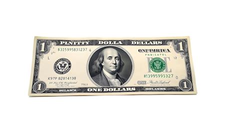One Money Bill Isolated With White Highlights Premium Ai Generated Image