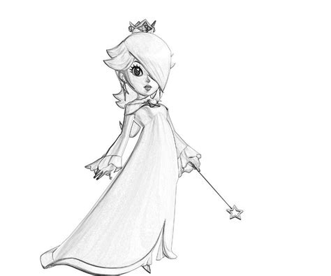 Princess Rosalina Coloring Pages Az Sketch Coloring Page
