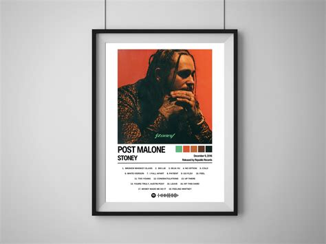 Post Malone Poster Stoney Poster Album Art Album Cover Posters