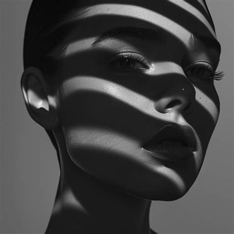 Premium Photo A Model With The Shadow Of A Womans Face And The Shadow