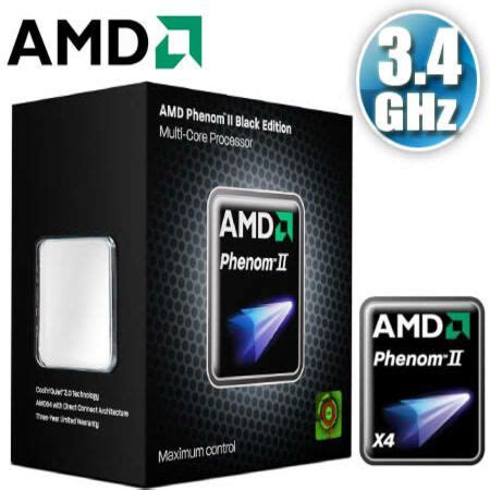 AMD PHENOM II X4 Quad Core 965 Black Edition CPU 3 40 GHz 2MB L2 Cache 6MB L3 Cache