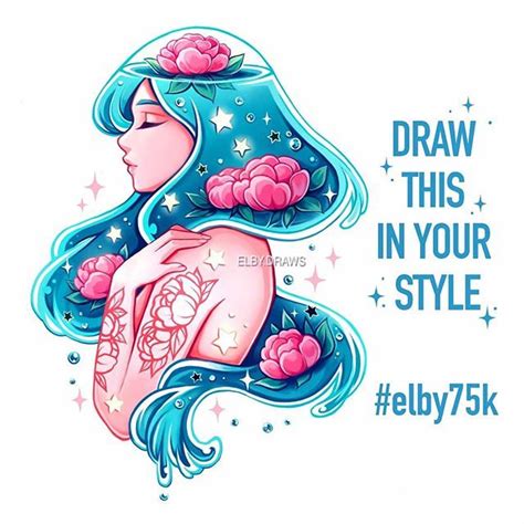 Elby On Instagram New Drawthisinyourstyle Challenge To Celebrate 75k
