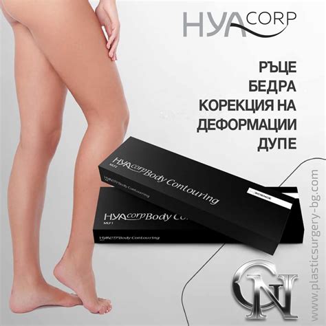 КОНТУРИРАНЕ НА ТЯЛО с продуктите Hyacorp Body Contouring дермални филъри с дълготраен ефект