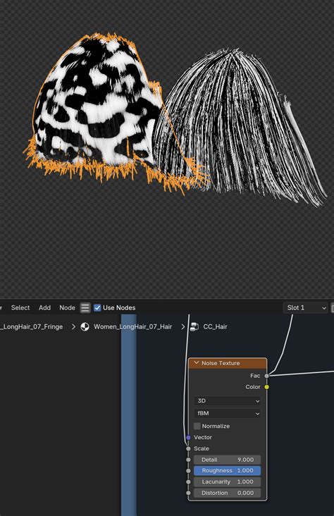 Materials Strand Shader Noise In Geometry Nodes Hair Doesnt Look