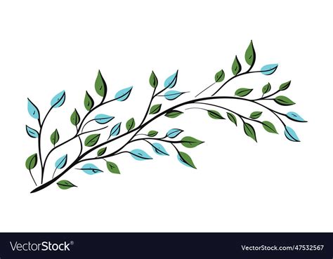 Tree Branch For Wall Art And Sticker Royalty Free Vector