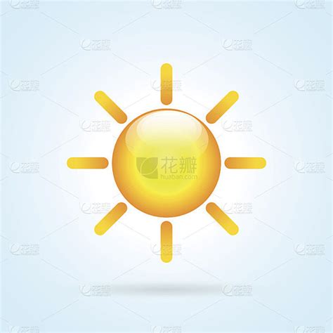 太阳图标上的白色背景