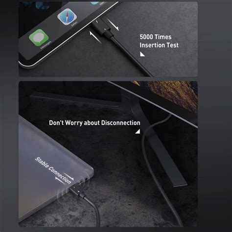 100w 충전 및 8k 비디오를 지원하는 40gbps Thunderbolt 4 케이블