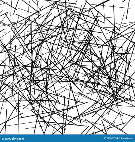 Asymmetrical Texture With Random Chaotic Lines Abstract Geometric