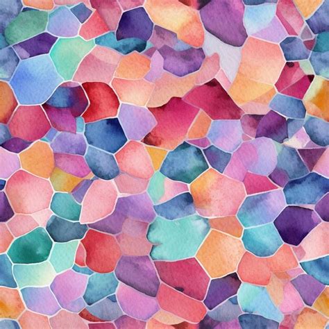 Premium Photo A Close Up Of A Colorful Mosaic Tile Pattern With A Black Background Generative Ai