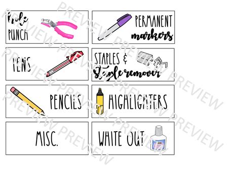 Teacher Toolbox Labels For Sysmax Drawer Organizer Etsy