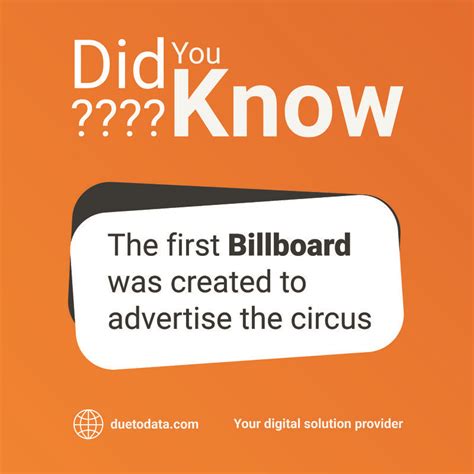 Duetodata On Linkedin Didyouknowthis Billboard Marketing