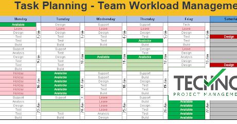 Excel Team Calendar Template Download Plan Monthly Schedule Project Management Templates