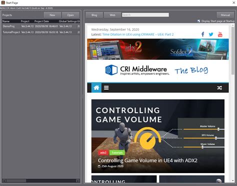 Cri Adx Tools Manual 开始页面 Cri Adx Tools Manual 开始页面