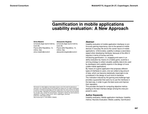 Pdf Gamification In Mobile Applications Usability Evaluation