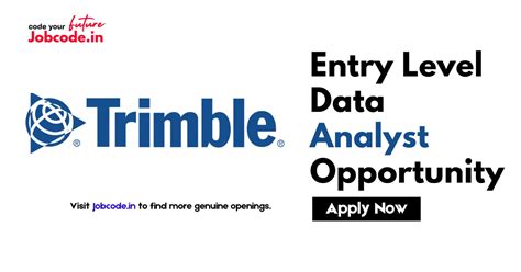 Exciting Career Opportunity Entry Level Data Analyst At Trimble Jobcode