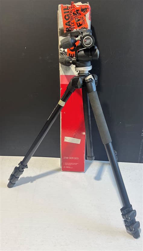 Lot A Manfrotto 290 Series Tripod In Original Box