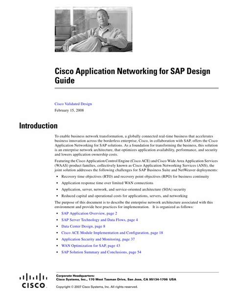 PDF Cisco Application Networking For SAP Design Guide SAP Application Overview Pre NetWeaver