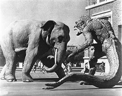 Ymir Vs Elephant 20 Million Miles To Earth 1957 Giantmonsters On