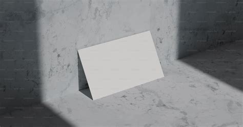 명함 명함 회원 기프트 카드 대리석 배경에 몽타주를 위한 흰색 빈 카드 모형 3d 렌더링 3d 그림 사진