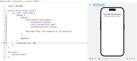 Designing UI Using Stack Views Beginning IOS Programming With Swift And SwiftUI Sample