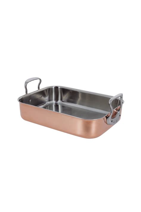 드부이에 이노퀴브르 스텐핸들 사각 로스팅팬 35x25cm 오븐de Buyer