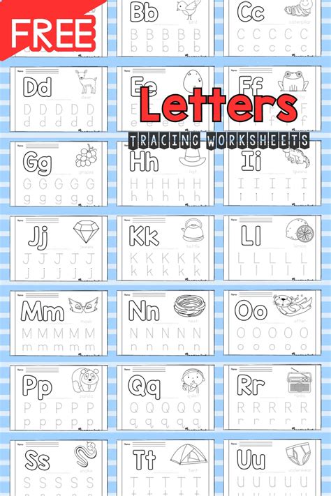 Free Printable Tracing Alphabet Pattern 3 Letters Pattern And Stencils