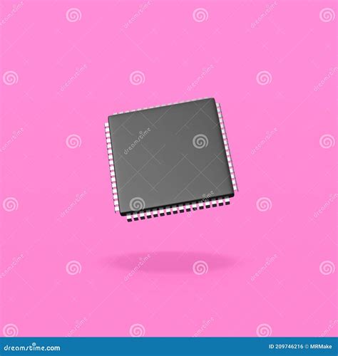 Electronic Microchip Connecting With Circuit Board Lines Stock Image 326302705