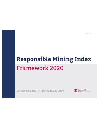 Responsible Mining Index Framework 2020 Resources