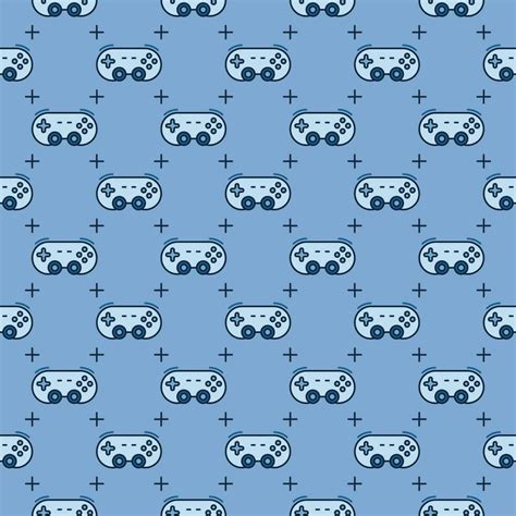 Gamepad Or Game Controller Vector Colored Seamless Pattern 35884011 Vector Art At Vecteezy