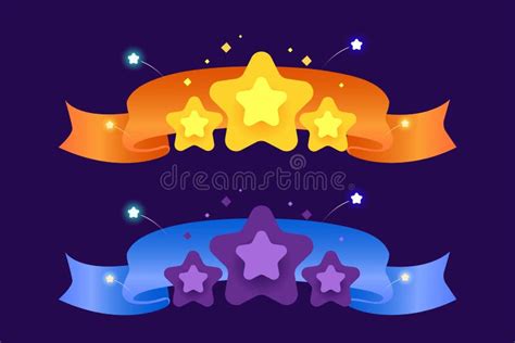 game asset ui design cartoon element with elegant and colorful stock