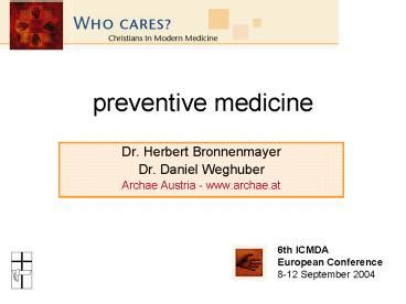 PPT Preventive Medicine PowerPoint Presentation Free To View Id