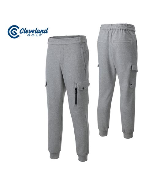 클리브랜드골프 면혼방 양사이드 아웃포켓 허리밴딩 남성 조거팬츠cgmpt23168gy
