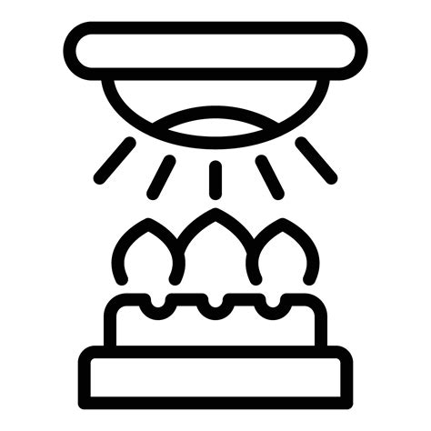 Modern Smoke Detector Icon Outline Vector Check Combustion Vector Art At Vecteezy