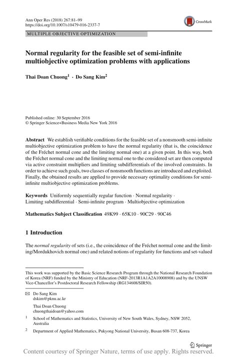 Normal Regularity For The Feasible Set Of Semi Infinite Multiobjective Optimization Problems