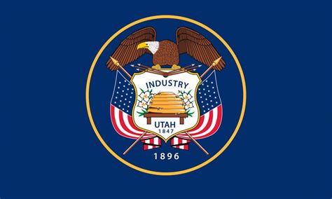 Flag Of Utah Image And Meaning Utah Flag Country Flags