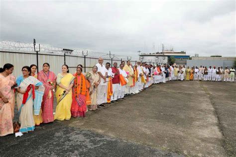Grand Welcome Of Bjp National President Shri Jp Nadda On Arrival At