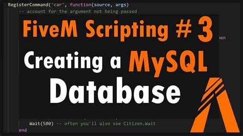 Fivem Scripting Creating A Mysql Database And Inserting Data Youtube